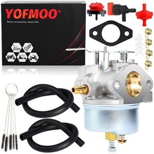 yofmoo adjustable carburetor compatible for tecumseh 640349 640052 640054 640058 640058a hmsk80 hmsk85 hmsk90 hmsk100 hsmk110 lh318a lh358sa 8hp 9hp 10hp snowblower shredder carb