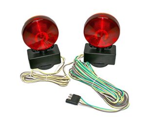 maxxhaul 80778 magnetic towing light kit (dual sided for rv, boat, trailer and more dot approved)