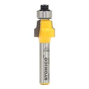 YONICO Router Bits No File Radius Trim No File 1/4-Inch Shank 14933q