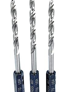 FTG USA Replacement Tapered Countersink Drill Bit Set 3 Pc (#6) 9/64" Countersink Bit Same Size Bit Replacement Only, Countersink Replacement Drill Bit for Wood Counter Sinker Drill Bit Set