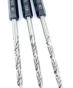 FTG USA Replacement Tapered Countersink Drill Bit Set 3 Pc (#6) 9/64" Countersink Bit Same Size Bit Replacement Only, Countersink Replacement Drill Bit for Wood Counter Sinker Drill Bit Set