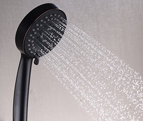 5 Function Handheld Shower Head - High Pressure Bath Spa Fixture, 4" Oil Rubbed Bronze Finished