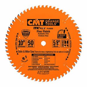 CMT P1001C One Ripping + One Finishing Blade Combo Pack for Soft/Hardwood, Plywood and OSB Panels, Orange