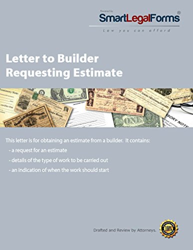 Letter to Builder Requesting Estimate [Instant Access]