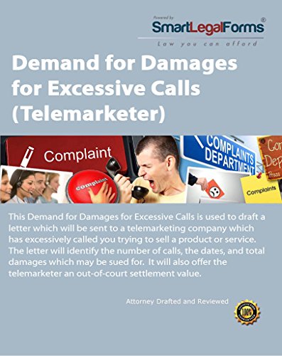 Demand for Damages for Excessive Calls (Telemarketer) [Instant Access]