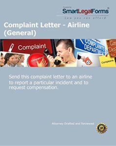 complaint letter - airline (general) [instant access]