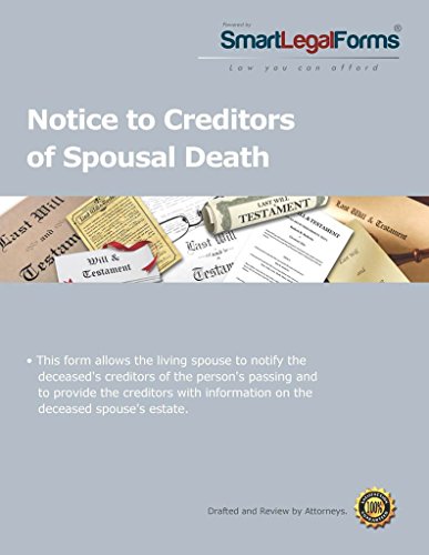 Notice to Creditors of Spousal Death [Instant Access]