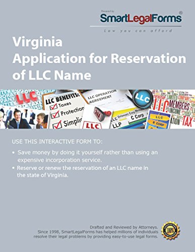 Application for Reservation of LLC Name - VA [Instant Access]