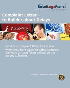 complaint letter - to builder about delays [instant access]