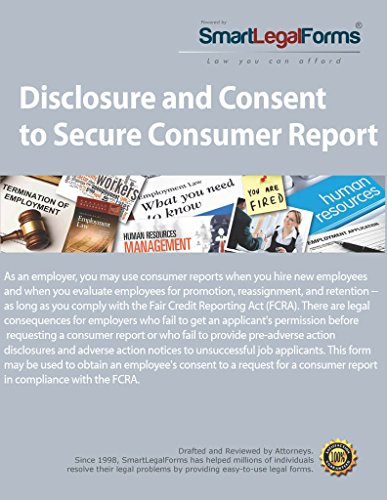 Disclosure and Consent to Secure Consumer Report [Instant Access]