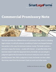 commercial promissory note [instant access]