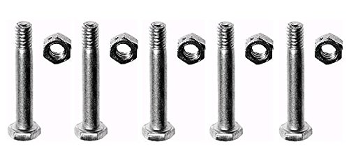 The ROP Shop (5) Shear PINS & Bolts for John Deere AM123342 Stiga 1812-9005-01 Snow Blowers