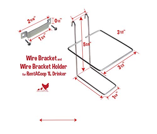 Wire Bracket for Small Animal Drinking Bottle (32 oz/1 Liter)