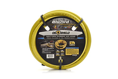 Oil Shield - Lightest, Strongest, Most Flexible Class A Rubber Air Hose (3/8" x 10') - OS3810