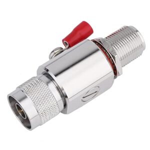 riotaxy lightning arrestor n male to female bulkhead 50 ohm 0-3ghz with 90v gas tube coaxial wifi lightning arrester (lightning arrestor n male to female)