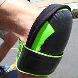 TROXELL USA - SuperSoft Knee Pads Hi-Viz Fluorescent Green (Large Size/Bagged in Pairs)