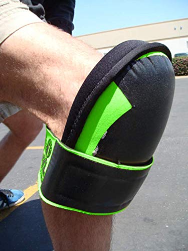 TROXELL USA - SuperSoft Knee Pads Hi-Viz Fluorescent Green (Large Size/Bagged in Pairs)