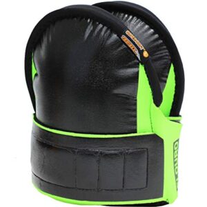 TROXELL USA - SuperSoft Knee Pads Hi-Viz Fluorescent Green (Large Size/Bagged in Pairs)