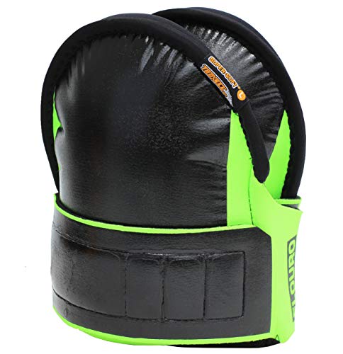 TROXELL USA - SuperSoft Knee Pads Hi-Viz Fluorescent Green (Large Size/Bagged in Pairs)