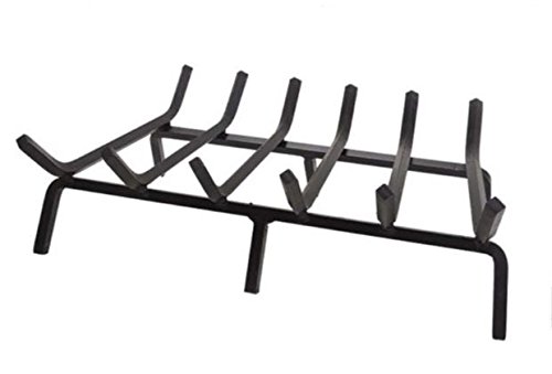 COOKE Standard Steel Fireplace Grate, for Indoor and Outdoor Wood Burning Fireplaces, Choose from Many Sizes (Front: 56", Back 54", Depth: 16", 14-bar)