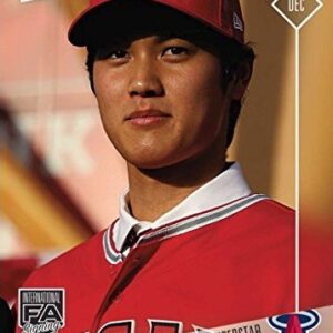 2017 Topps Now #OS-80 Shohei Ohtani Pre-Rookie Baseball Card - 1st Official Los Angeles Angels Card