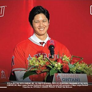 2017 Topps Now #OS-80 Shohei Ohtani Pre-Rookie Baseball Card - 1st Official Los Angeles Angels Card