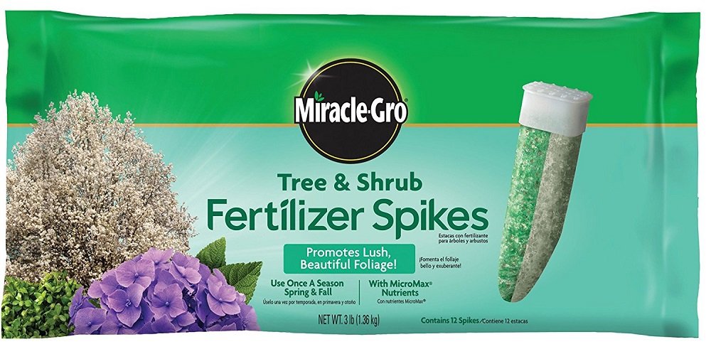 Miracle-Gro Fertilizer Spikes, GedwLL 36 Pack (Trees & Shrubs, Evergreens&Fruit & Citrus)