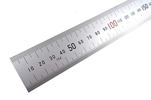 Shinwa 1000 mm Rigid"Zero Glare" Metric Machinist Rule/Rule Scale .5mm & mm