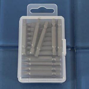 TEMO 25 pc T25 Torx 6 Point Impact Ready 2 Inch Length Screwdriver Insert Bits Hex Shank with Quick Release Slot