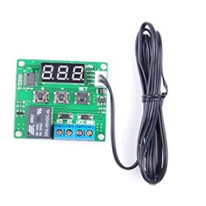 NOYITO Digital Temperature Controller Module -58℉ to +257 ℉ Temperature Control Switch NTC Waterproof Sensor Probe - Red LED Display Suitable for Kinds of Temperature Control System (5V)