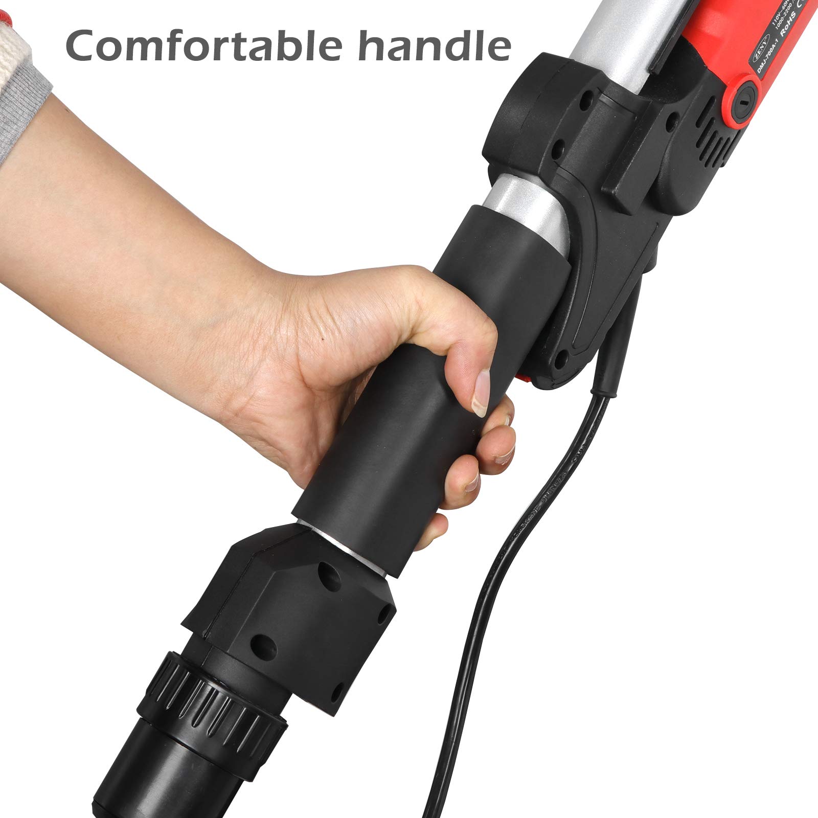 ZENY 800W Electric Drywall Sander Adjustable Variable Speed w/ 6 Sand Pads