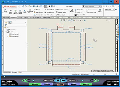 SOLIDWORKS 2018: Sheet Metal Design – Video Training Course