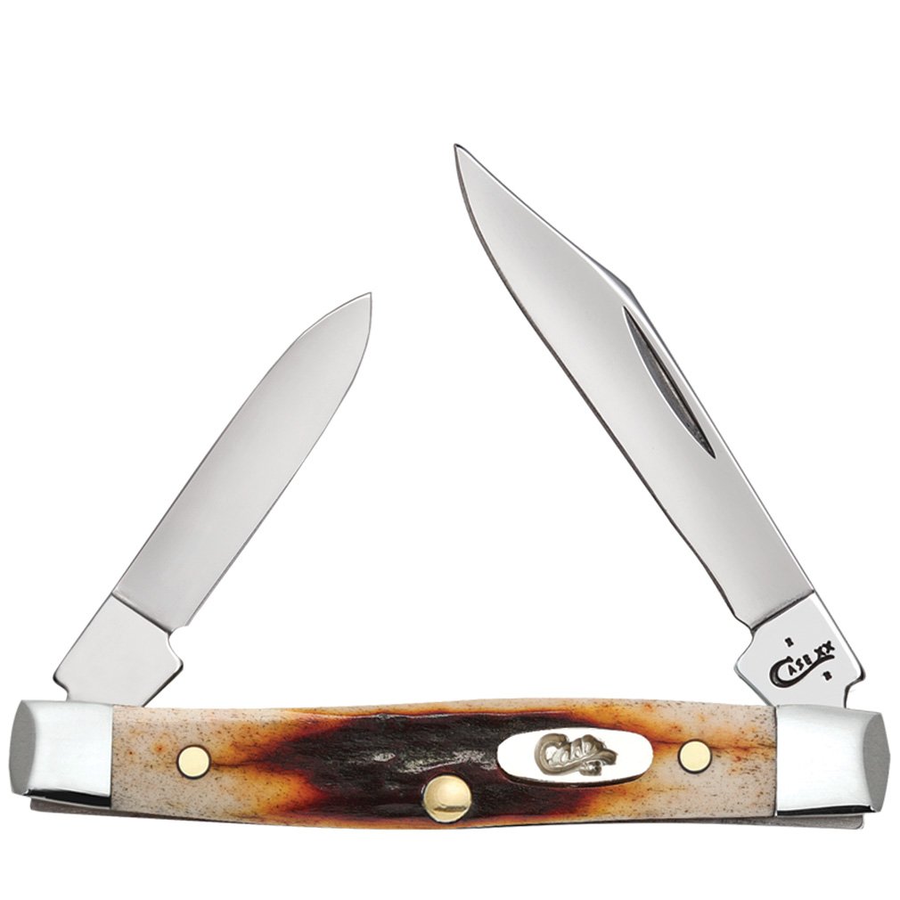 Case WR XX Pocket Knife Red Stag Small Pen Item #9581 - (R5233 SS) - Length Closed: 2 5/8 Inches