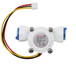 digiten g3/8 inch quick connect water flow sensor switch flowmeter counter 0.3-10l/min