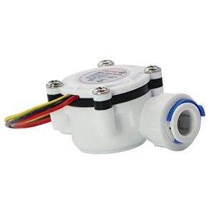 DIGITEN G3/8 Inch Quick Connect Water Flow Sensor Switch Flowmeter Counter 0.3-10L/min