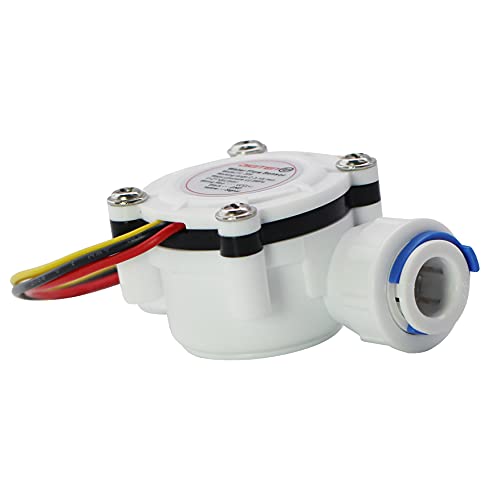 DIGITEN G3/8 Inch Quick Connect Water Flow Sensor Switch Flowmeter Counter 0.3-10L/min