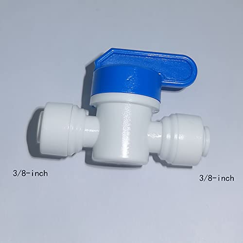 (White tubing 5 meters) - 10 pcs 1cm Quick Connect Push In to Connect Water Purifiers Tube Fittings for RO Water Reverse Osmosis System+5 metres(16 feet) white tubing hose pipe