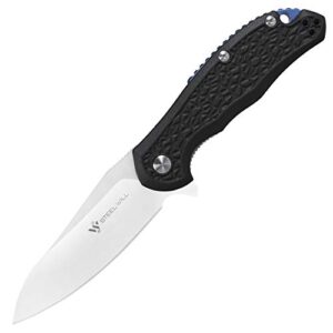 steel will modus f25-11 linerlock, black, 3.27" blade