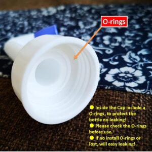 2PCS-PACK Portable Bidet for Toilet - 450ml Travel Bidet - 15oz Handheld Personal Bidet Empty Bottle - Childbirth Cleaner -For Outdoor,Camping,Travling,Driver,Personal Hygiene -with Storage Bag