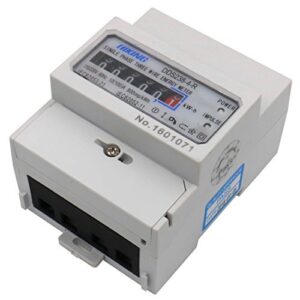 baomain dds238-4-r din-rail single phase three wire energy meter 110v 220v 60hz 10 (100) a