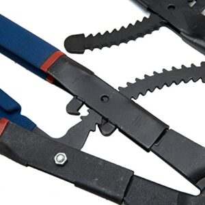 8MILELAKE 16 Inches Heavy Duty Snap-Ring Pliers External and Internal Pliers, Straight, 45°, 90° Tips