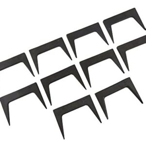 Taytools 500031 Pack of 10 Each 1-1/2 Inch Pinch Dogs with Square Back and Tapered Legs