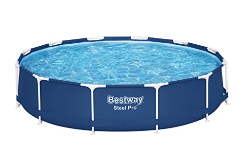 Bestway Steel Pro 12' x 30" Round Above Ground Pool Set | Includes 330gal Filter Pump