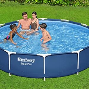 Bestway Steel Pro 12' x 30" Round Above Ground Pool Set | Includes 330gal Filter Pump