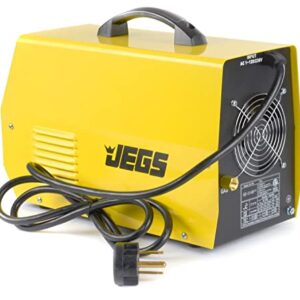 JEGS Plasma Cutter | 110V AC | 220V AC | 60% @ 30A | Cuts Steel And Iron Up To 3/8 “ Thick | Includes Power Cable, Plasma Cutting Torch, Ground Cable/Clamp, Hand Held Mask, And More