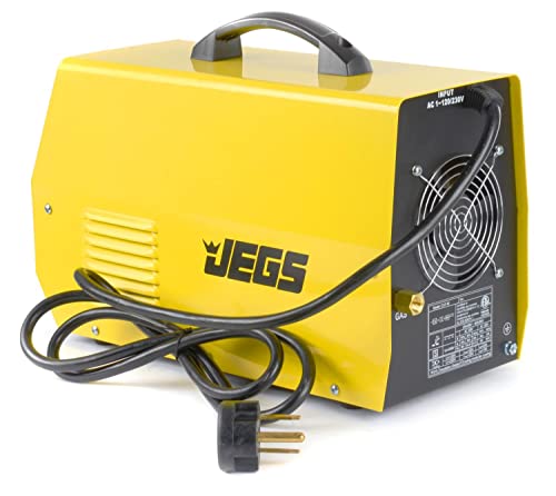 JEGS Plasma Cutter | 110V AC | 220V AC | 60% @ 30A | Cuts Steel And Iron Up To 3/8 “ Thick | Includes Power Cable, Plasma Cutting Torch, Ground Cable/Clamp, Hand Held Mask, And More