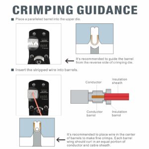 iCrimp IWS-3220M Micro Connector Pin Crimping Tool 0.03-0.52mm² 32-20AWG Ratcheting Crimper for D-Sub,Open Barrel suits Molex,JST,JAE