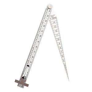 stainless steel taper welding gauge test welding taper gap gauge depth ruler hole inspection tool