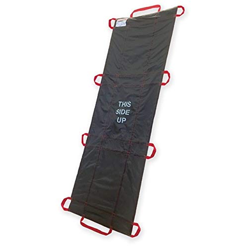 Rescue Essentials Brand Public Access QuikLitter, Red Nylon Handles, Non-Woven Fabric, 500 Lb Rated, Low Cost, Disposable for Patient Transfer, Casualty Evacuation