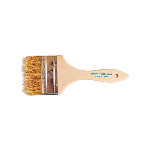 Pro Grade - Chip Paint Brushes - 24 Ea 3 Inch Chip Paint Brush Light Brown